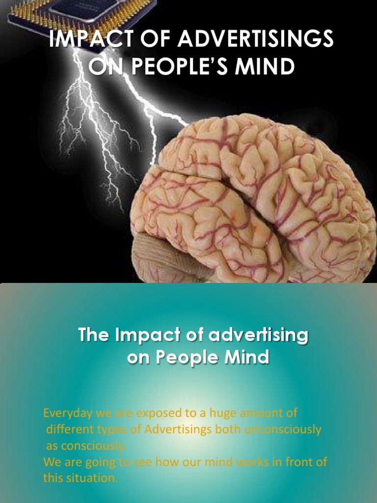 Impact of Advertising On People Mind | PDF | Advertising | Brand