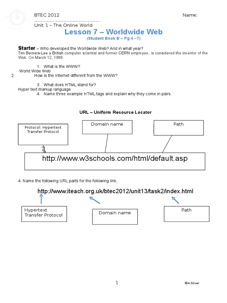 U1l7 Worldwide Web | PDF | Computers