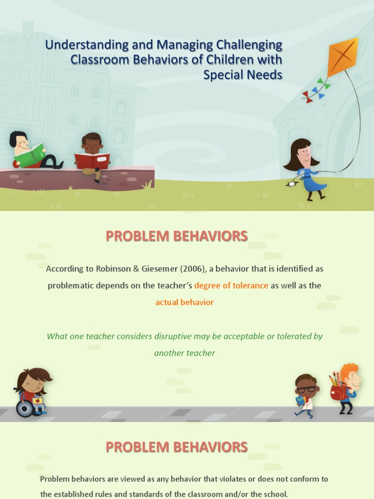 7 Understanding and Managing Challenging Classroom Behaviors of ...