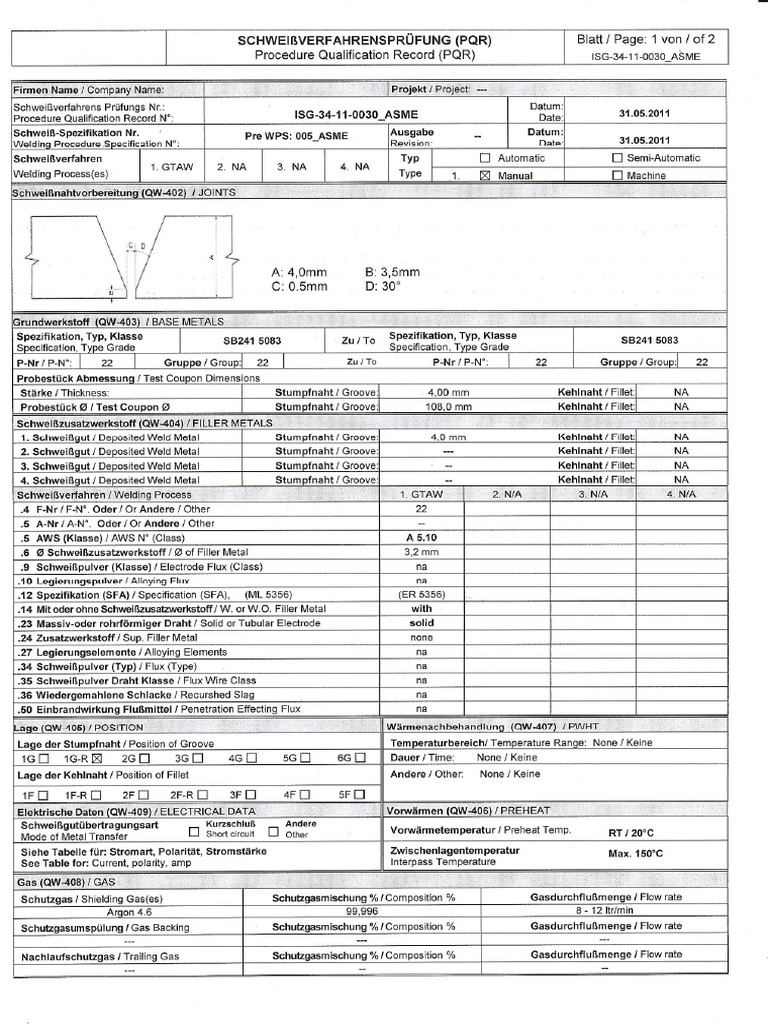 Aluminium WPS 5083 | PDF