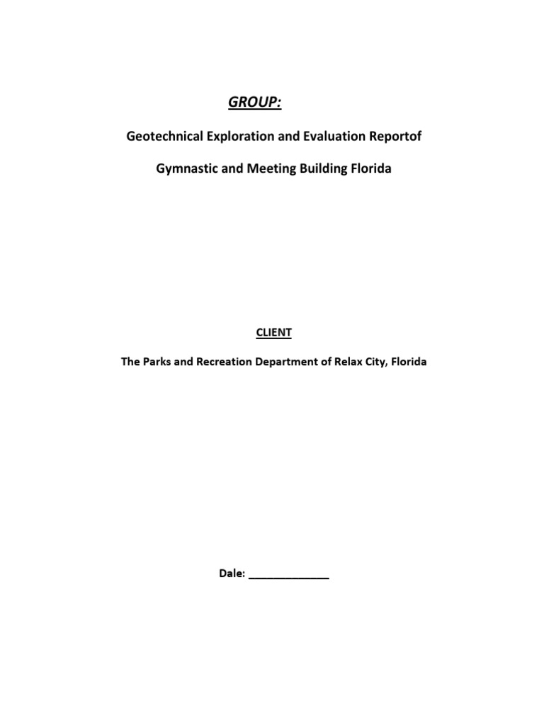 Geotechnical Report 01 Revised | Download Free PDF | Geotechnical ...