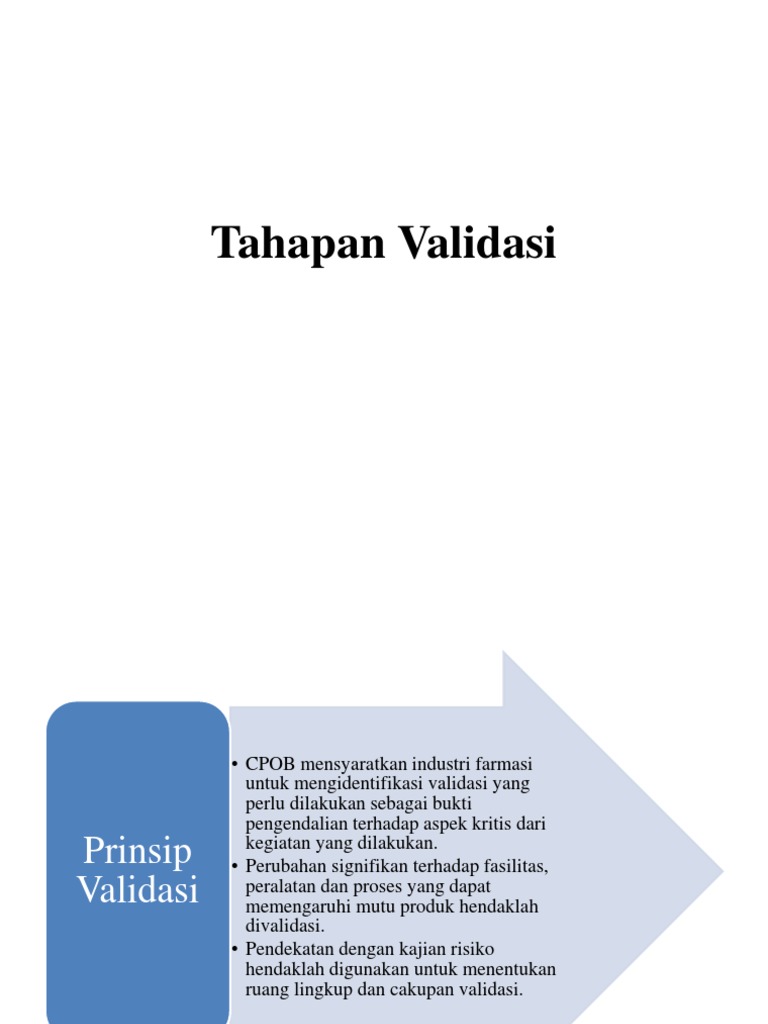 Tahapan Validasi | PDF