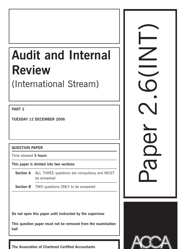 Audit and Internal Review | PDF | Audit | Expense