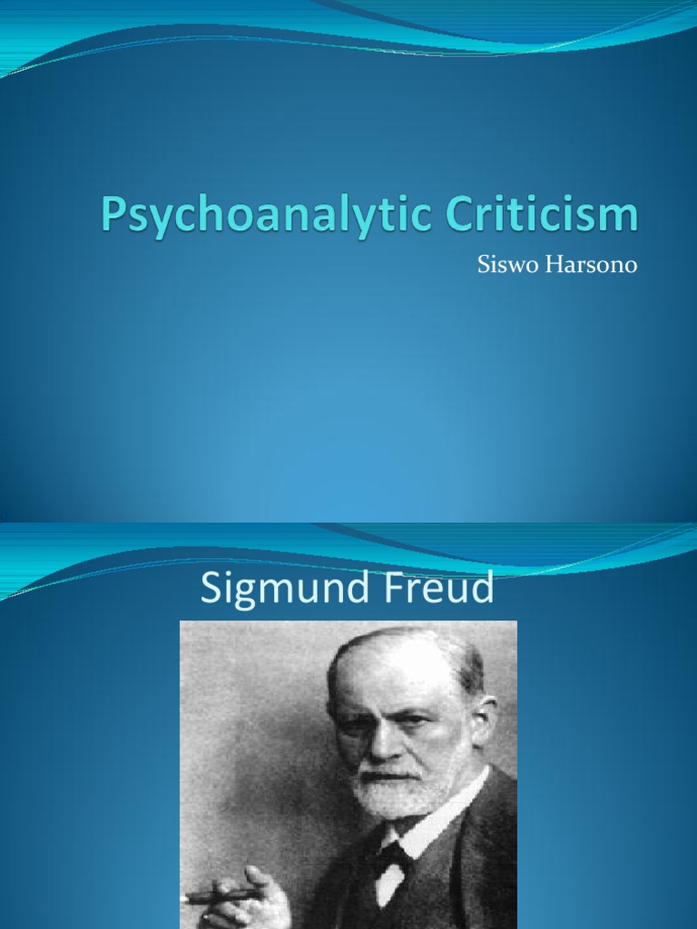 Freudian Criticism | Id | Sigmund Freud