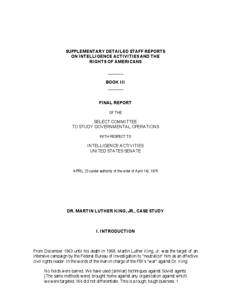 Dr. Martin Luther King, JR., Case Study | Download Free PDF | Martin ...