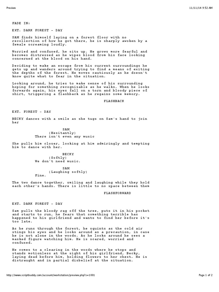 Script | PDF | Leisure