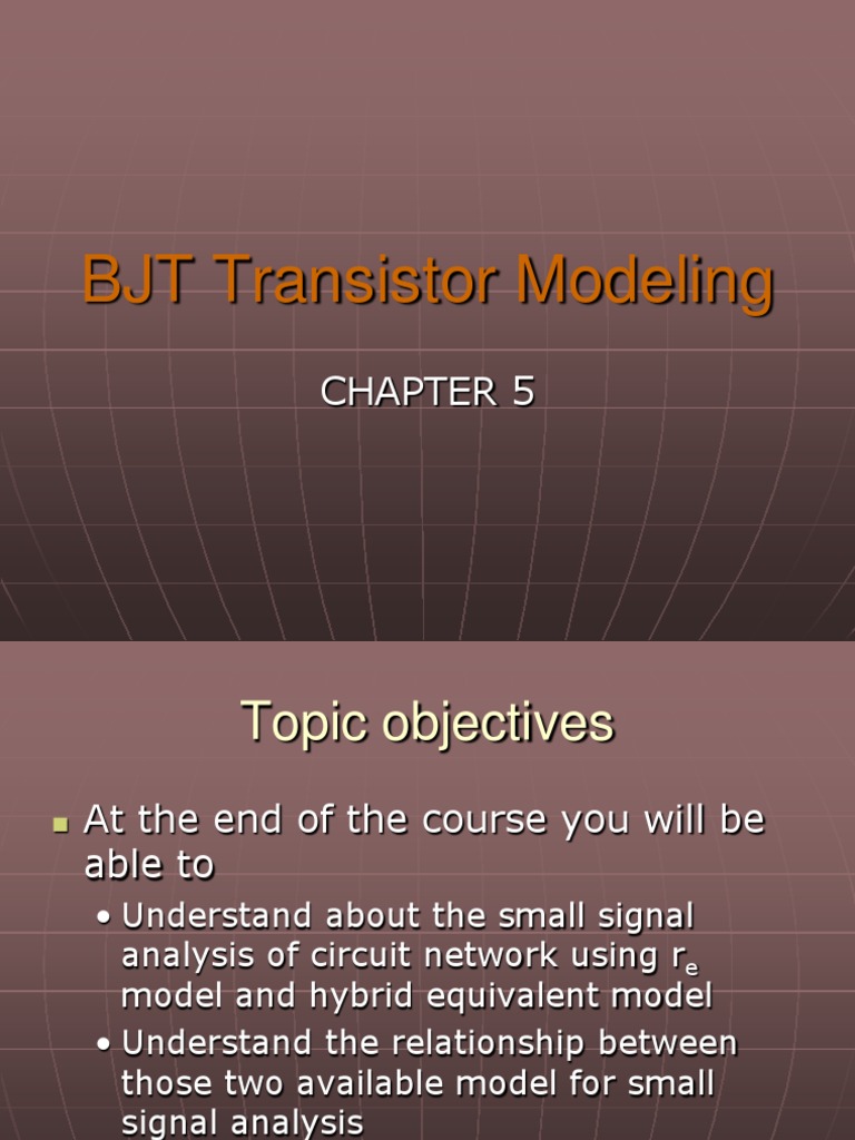 BJT Small Signal Modeling Techniques | PDF | Bipolar Junction ...
