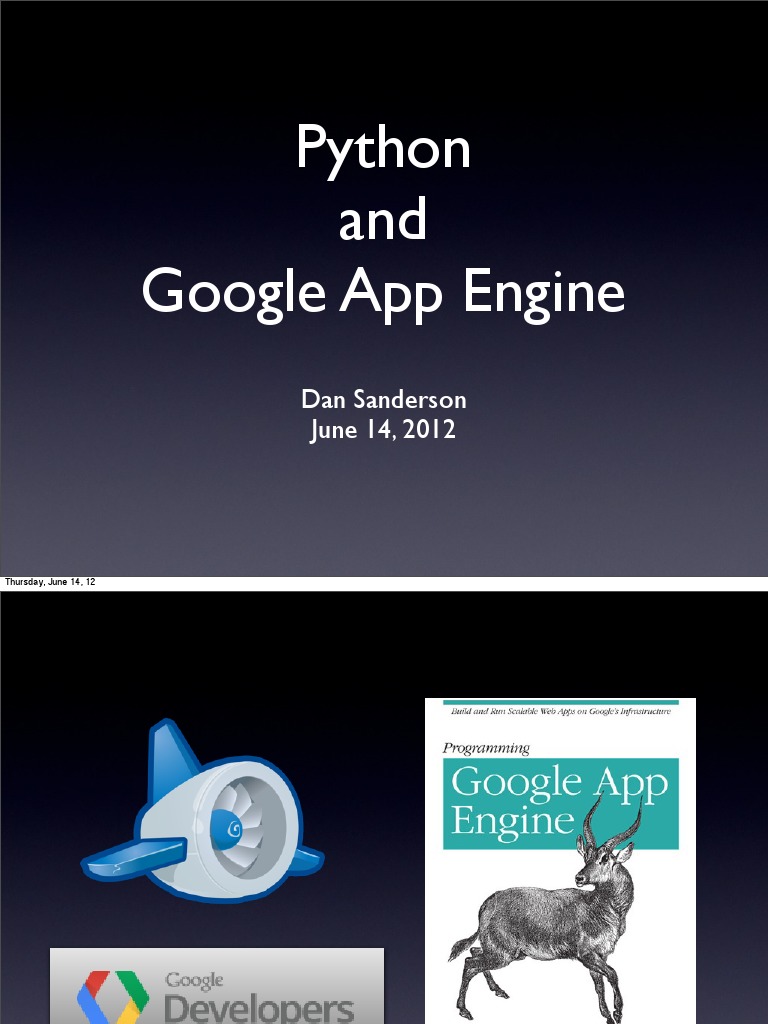 Python and Google App Engine | PDF | Computer Programming | System Software