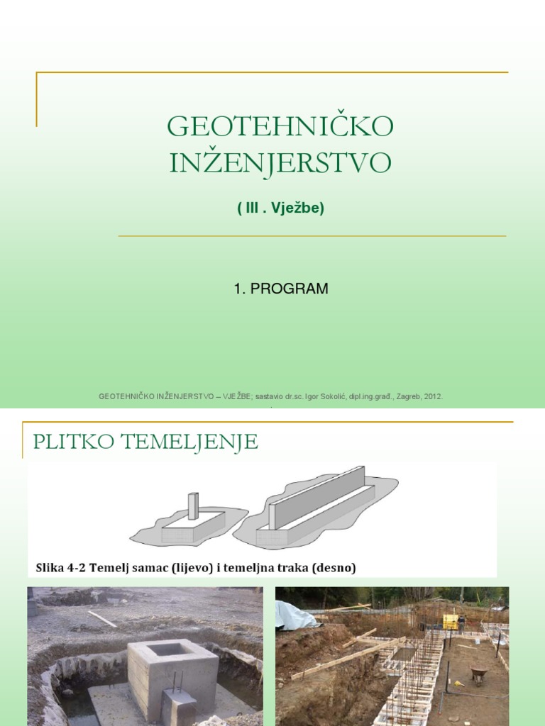 GI 3.vjezbe TEMELJ SAMAC 1.program | PDF