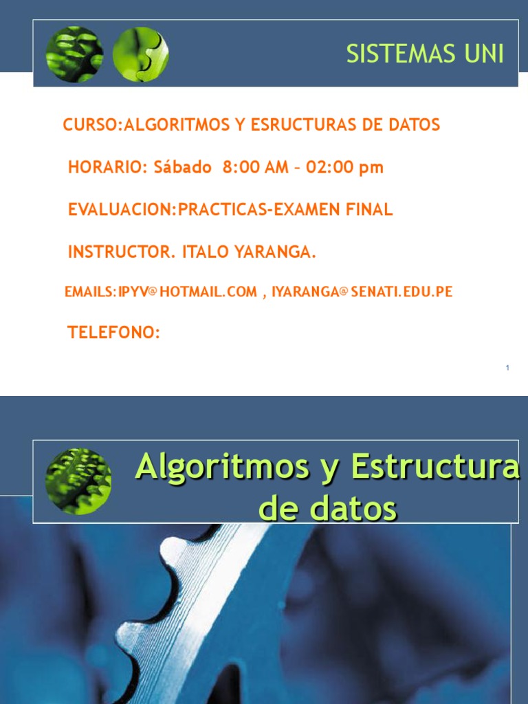 Algoritmos y Estructura de Datos-Uni | PDF | Archivo de computadora ...