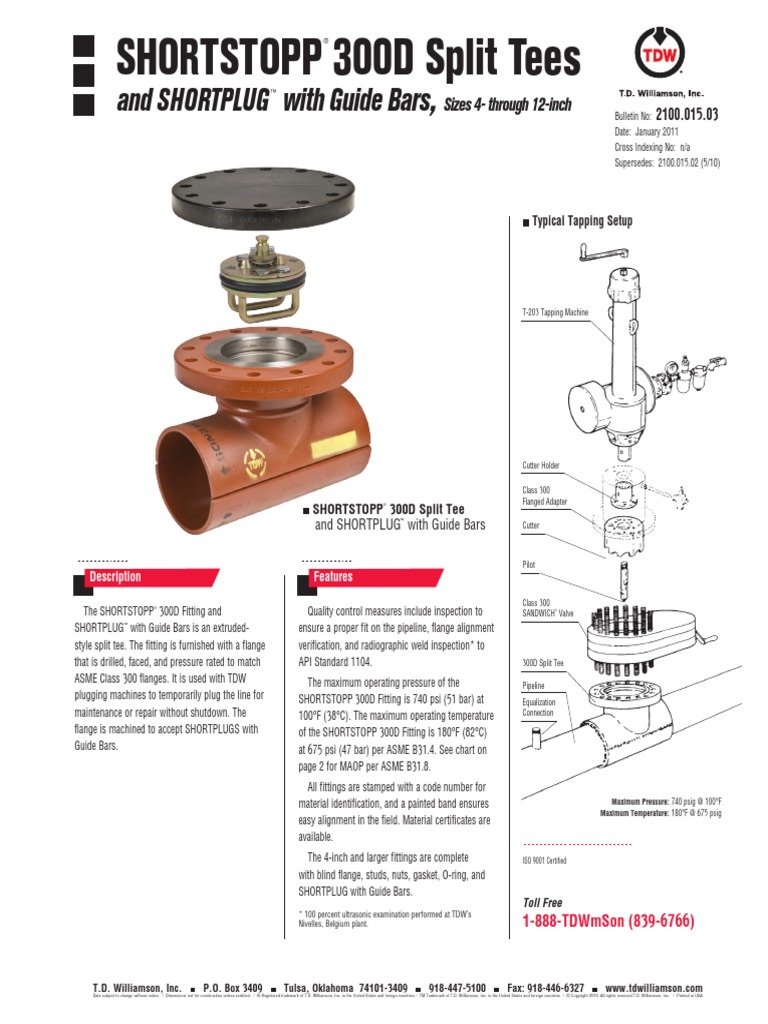 Tee Split TDW | Mechanical Engineering | Gas Technologies