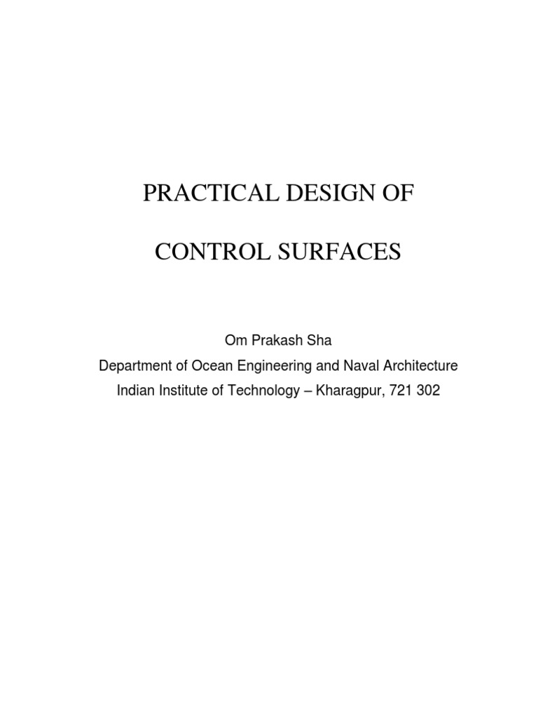 Practical Design of Control Surface | PDF | Rudder | Ships