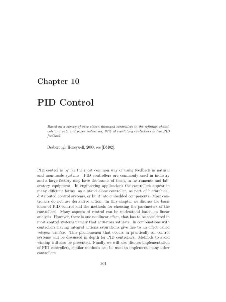 PID Control | PDF | Control Theory | Feedback