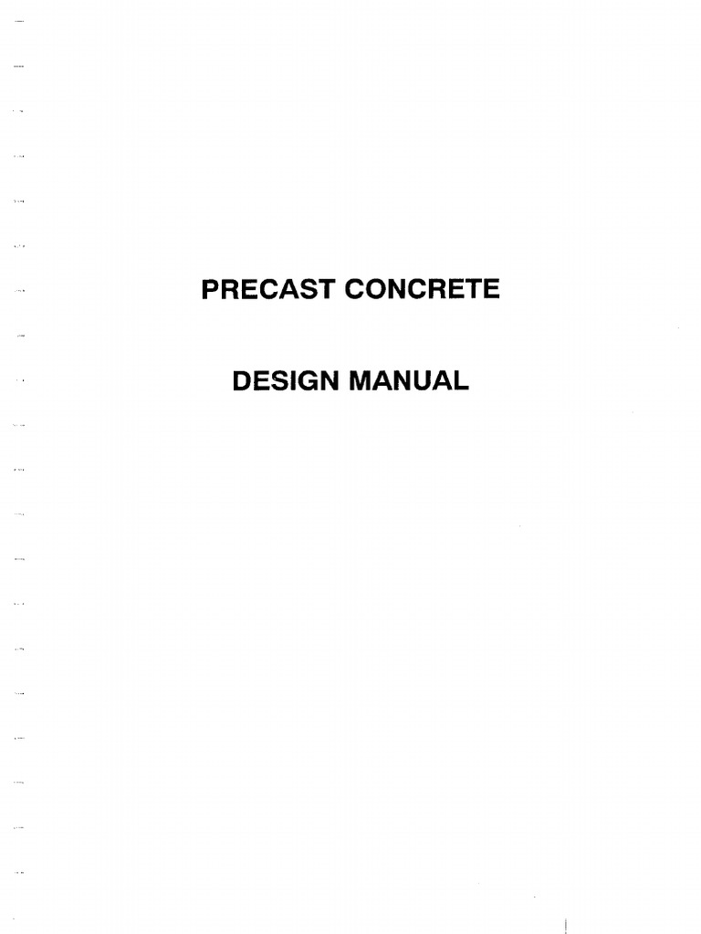 Training - Precast Concrete Design Manual | PDF | Engineering | Civil ...