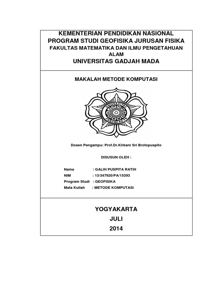 Metode Komputasi | PDF | Sains & Matematika