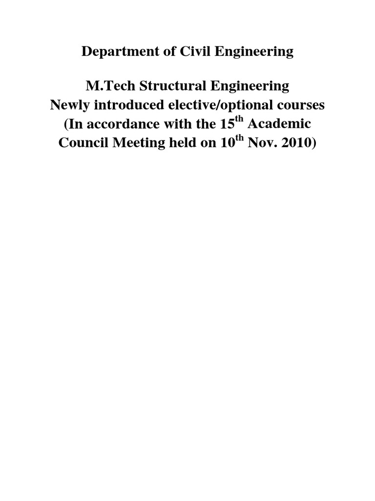 M Tech Syllabus New | PDF | Fracture Mechanics | Fracture