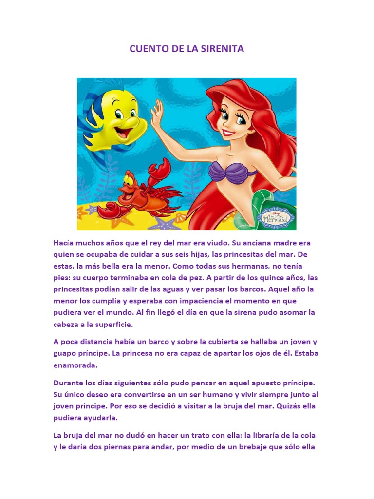 Cuento de La Sirenita | PDF | Ocio