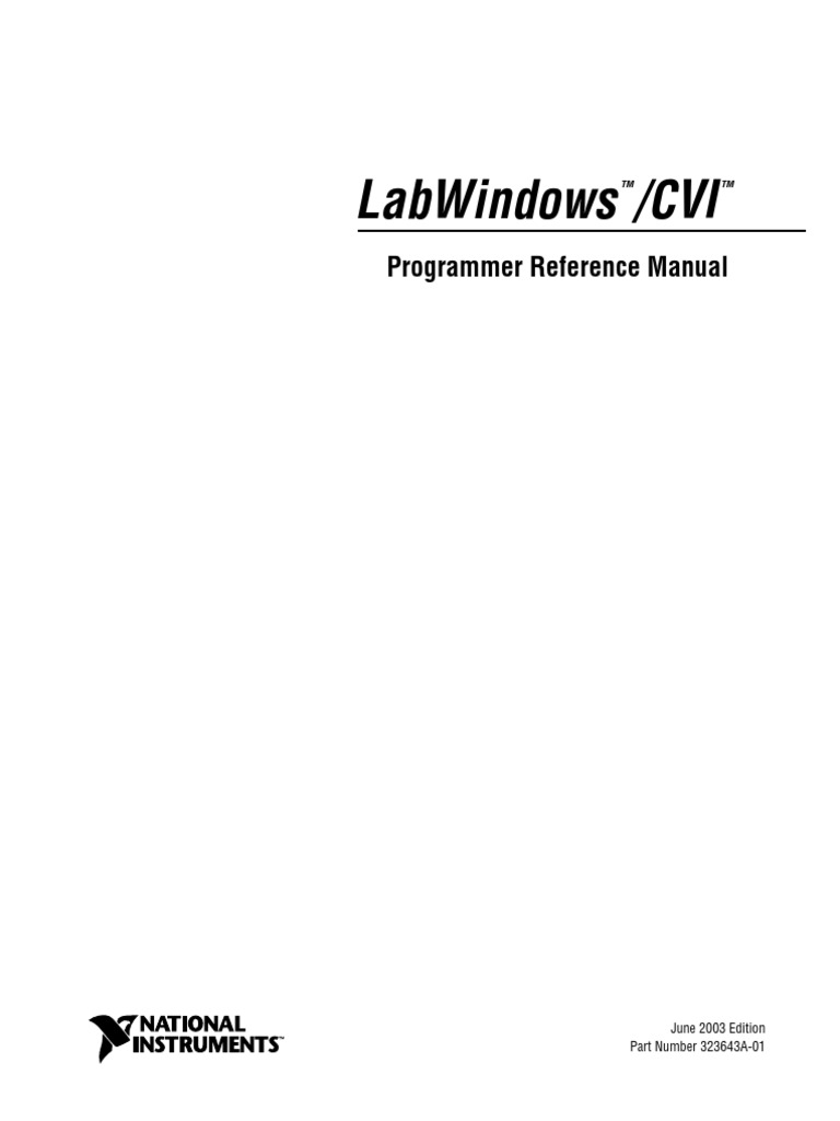 LabWindows/CVI Reference | PDF | Pointer (Computer Programming) | C ...