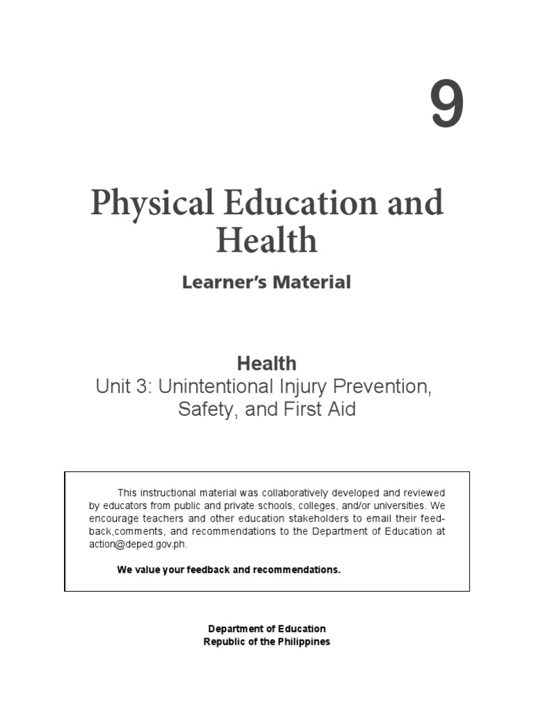 9 Health LM - Mod.3.v1.0 PDF | PDF | First Aid | Cardiopulmonary ...