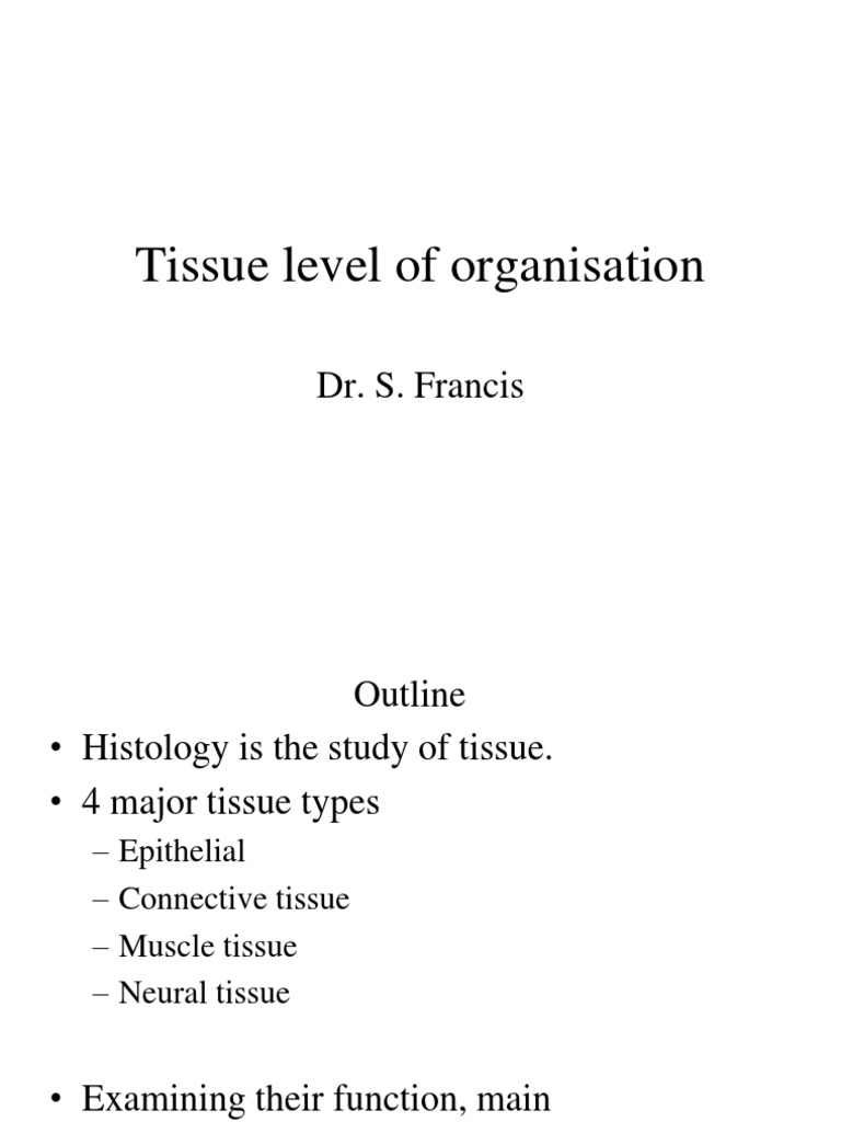 Unit 1 Tissue Level of Organisation | Epithelium | Tissue (Biology)