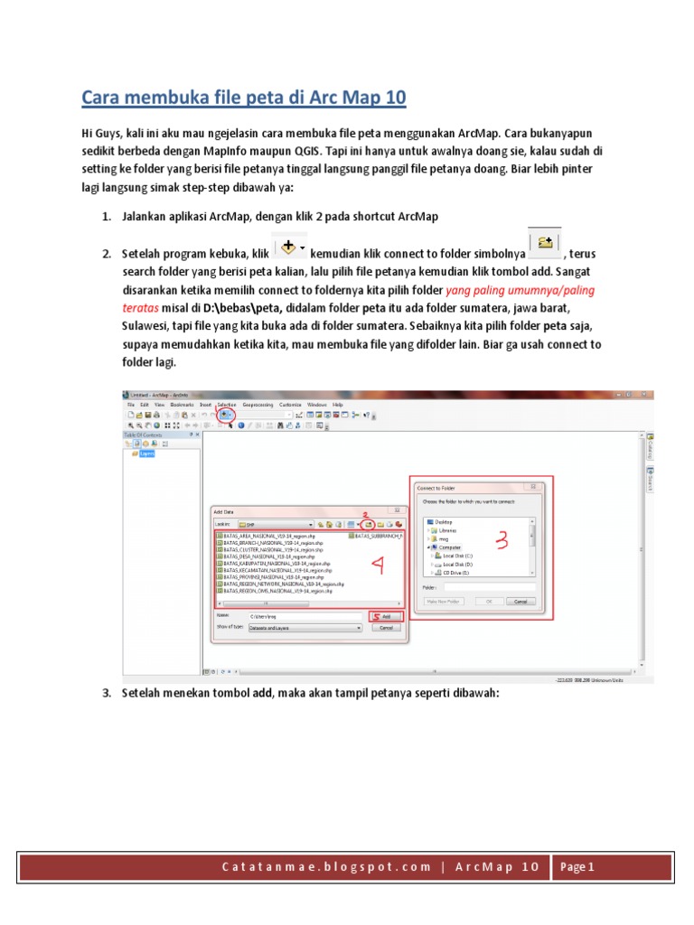 Cara Buka File Peta Di ArcMap | PDF