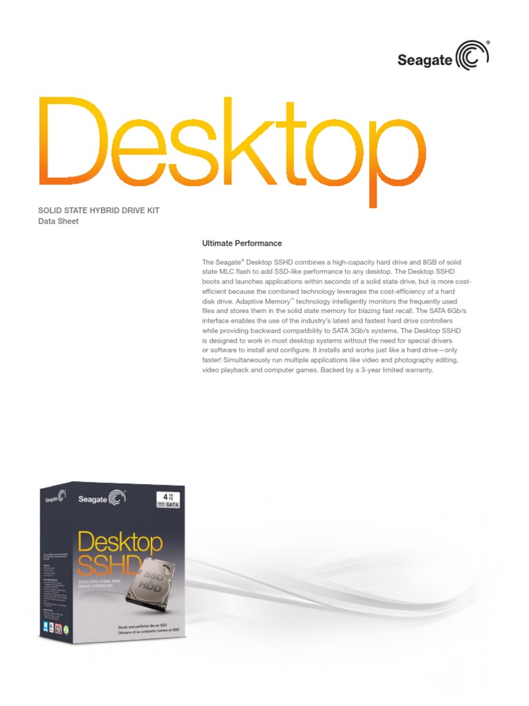 Solid State Hybrid Drive Kit Data Sheet: Ultimate Performance ...