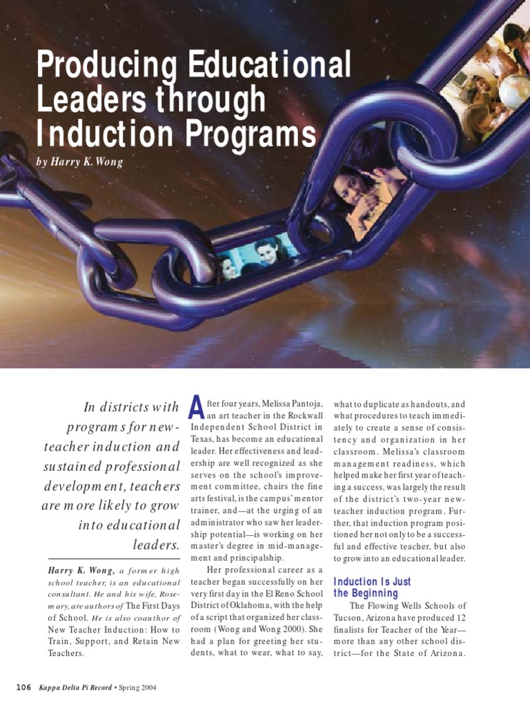 Producing Educational Leaders Through Induction Programs: by Harry K ...