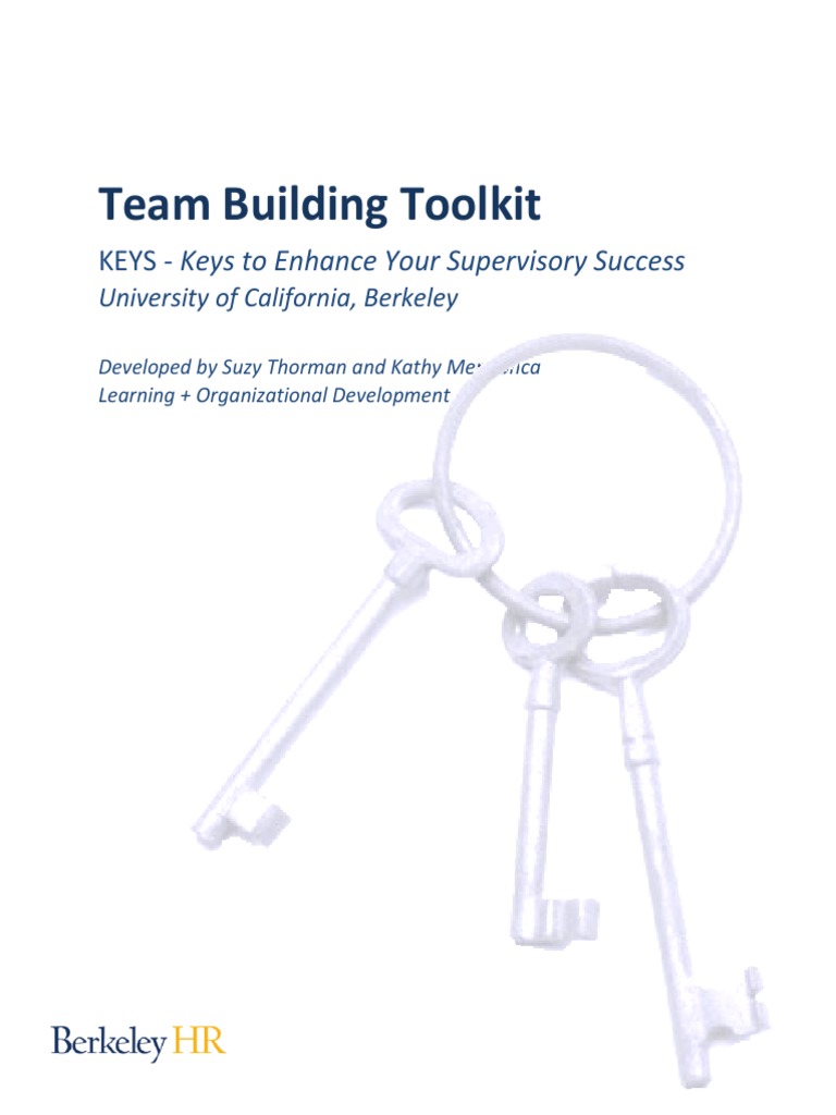 Team Building Toolkit KEYS | PDF | Team Building | Organization Development