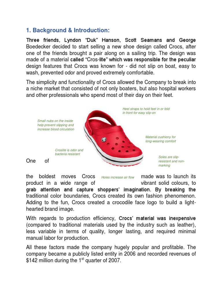 Analysis of Crocs Case | PDF | Retail | Business