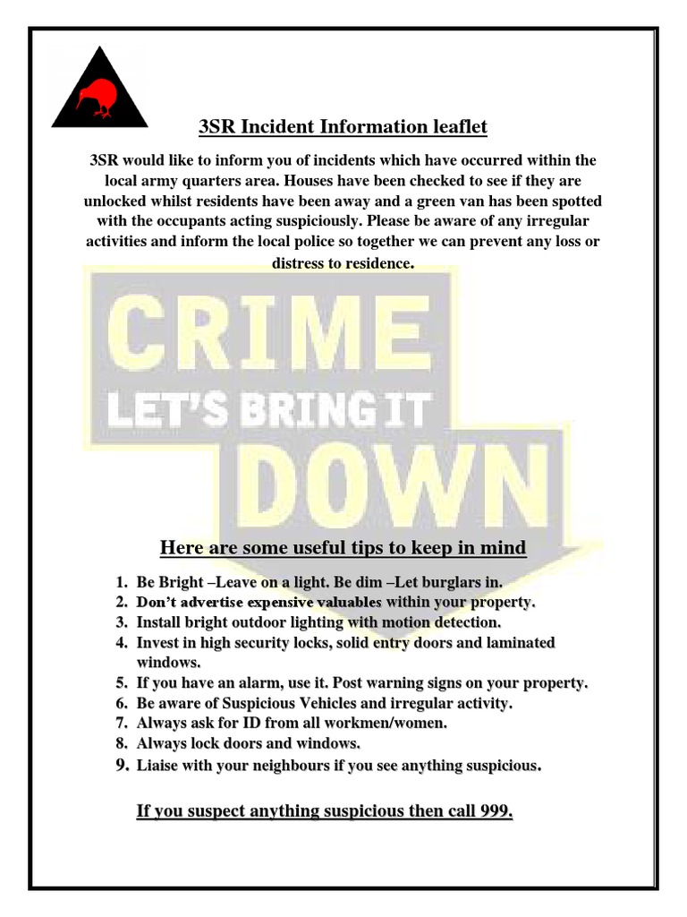 Crime Prevention Poster | PDF