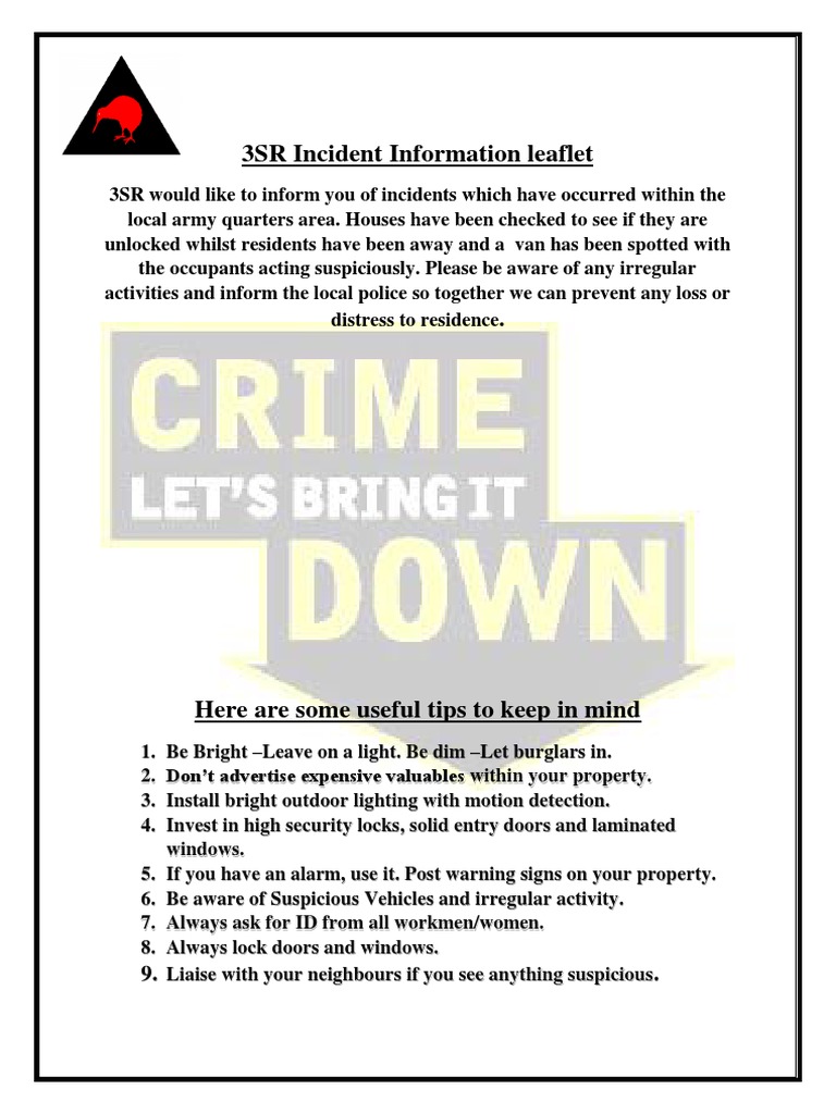 Crime Prevention Poster | PDF