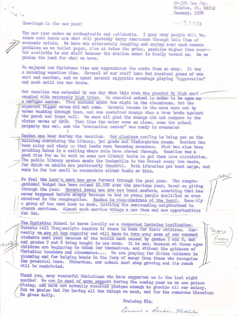 Nichols Reuben Connie 1974 Hawaii | PDF | Baptism | Christian Mission