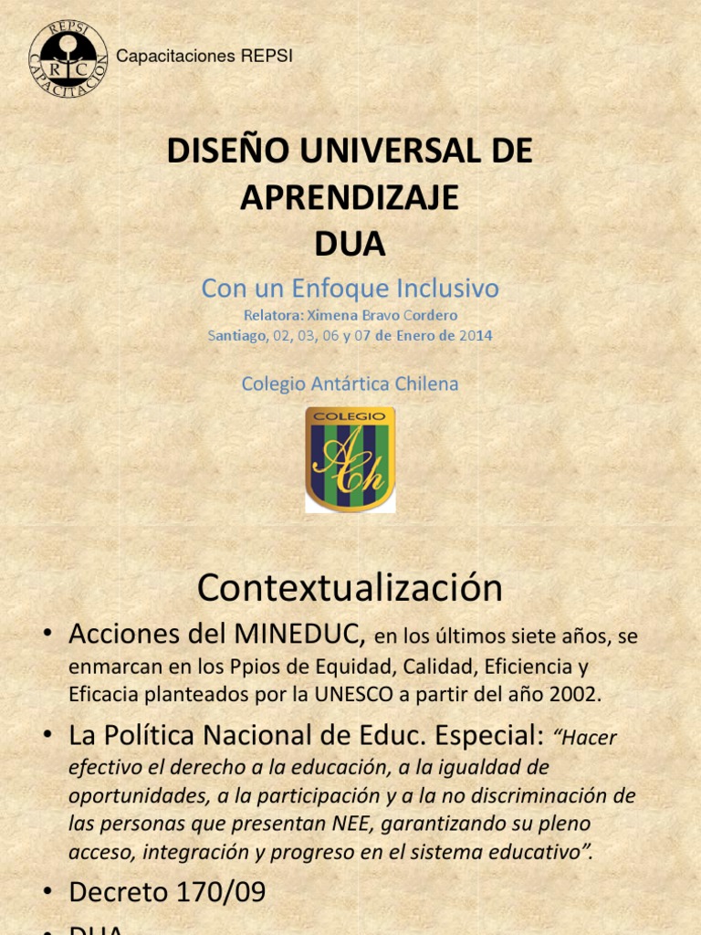 Diseño Universal para el Aprendizaje DUA | PDF | Plan de estudios ...