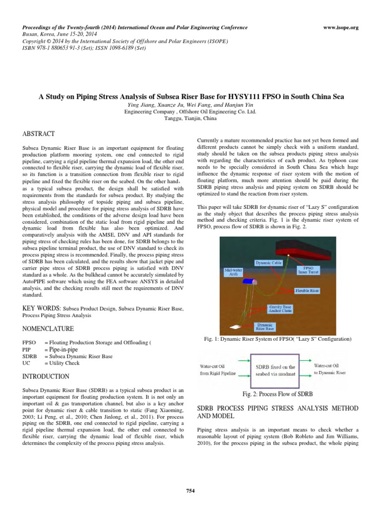 Subsea Riser Base Analysis | PDF | Subsea (Technology) | Pipeline Transport