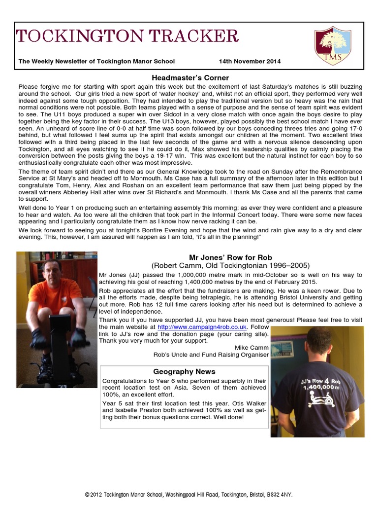 Tockington Tracker Tockington Tracker Tockington Tracker Tockington ...