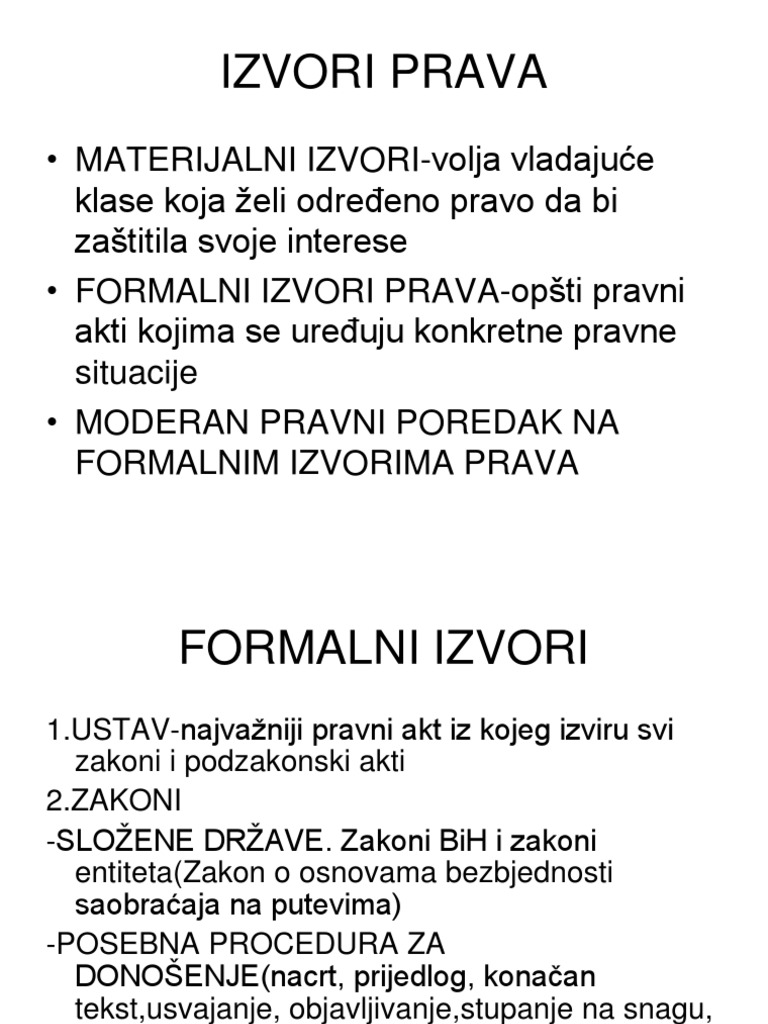 Pravni Akti Prezentacija | PDF