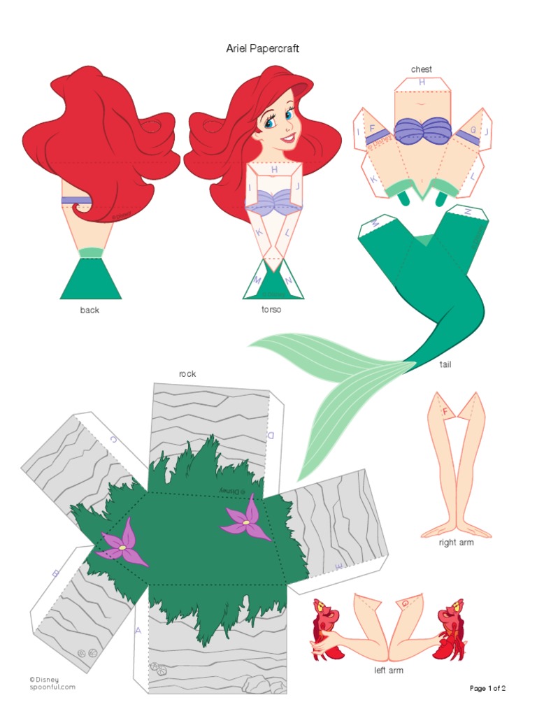Ariel Papercraft Printable 0210 | PDF