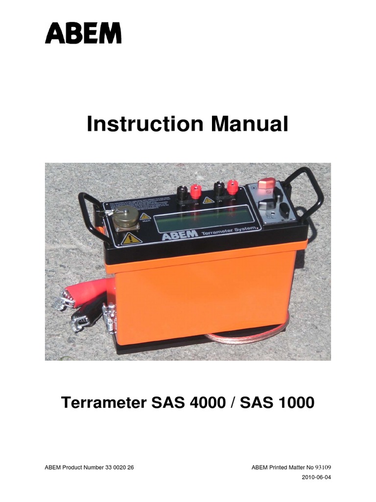 Manual Terrameter | PDF | File Format | High Voltage