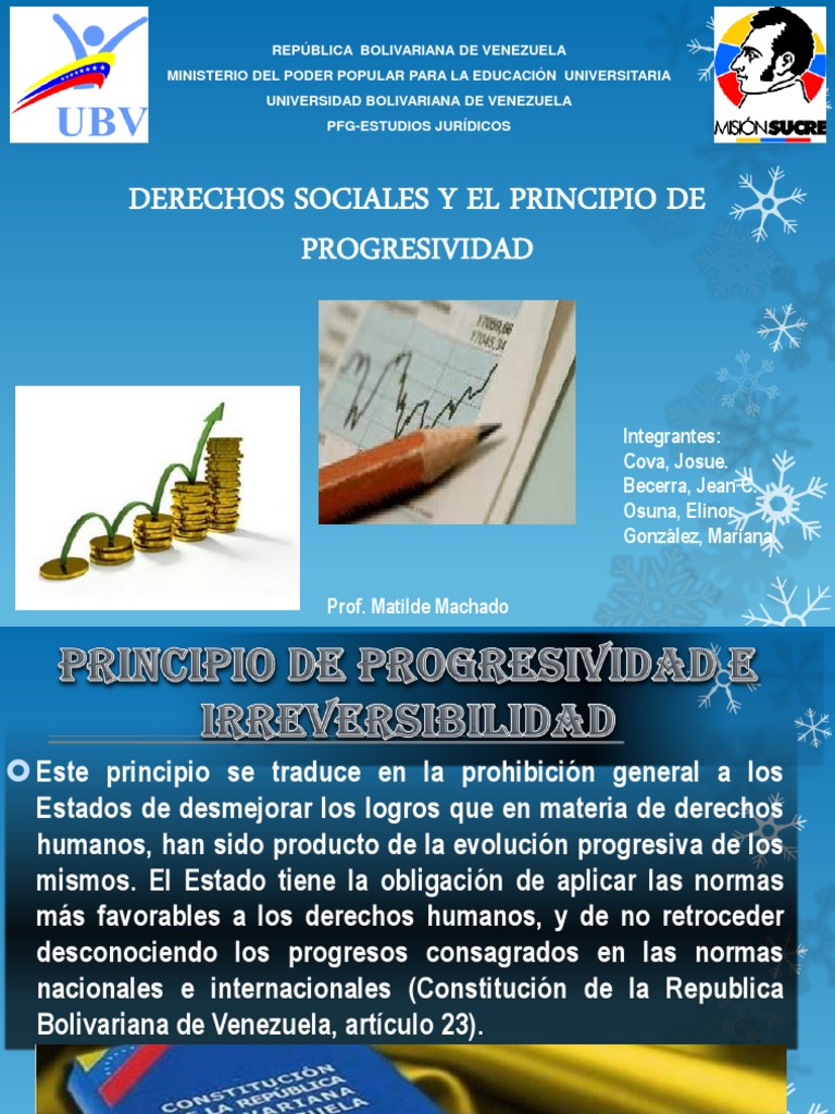 Presentacion Principio de Progresividad | PDF | Derechos humanos ...