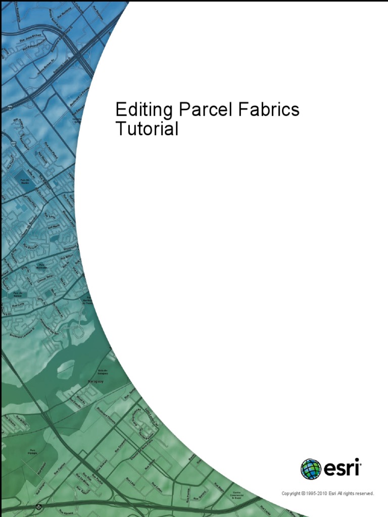 Editing Parcel Fabrics Tutorial PDF | PDF | Arc Gis | Dialog Box
