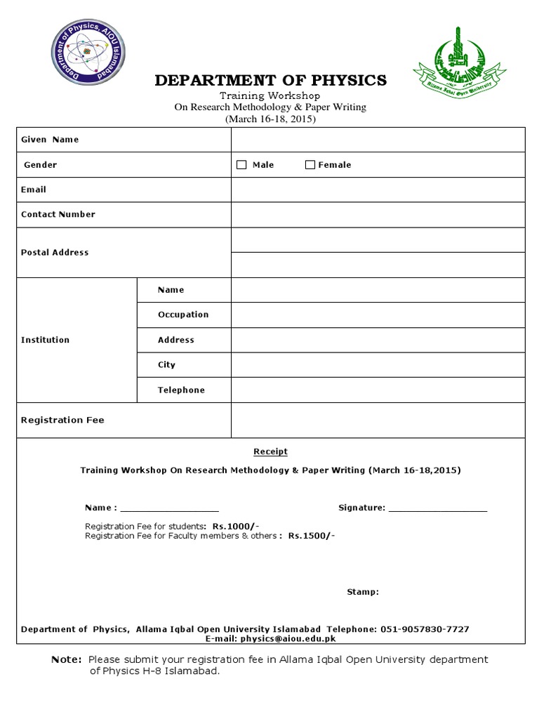 Registration Form