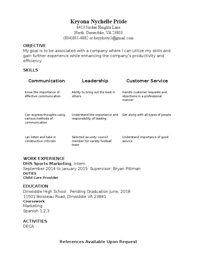 Resume Template | PDF