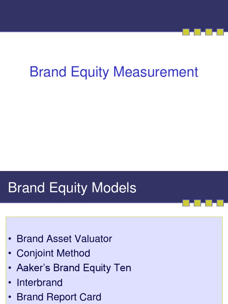 Brand Equity Measurement | PDF | Brand | Business Economics