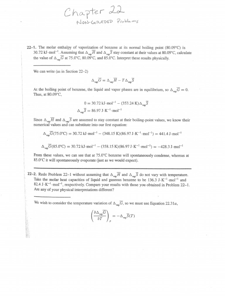 Physical Chemistry A Molecular Approach CH 22 | PDF