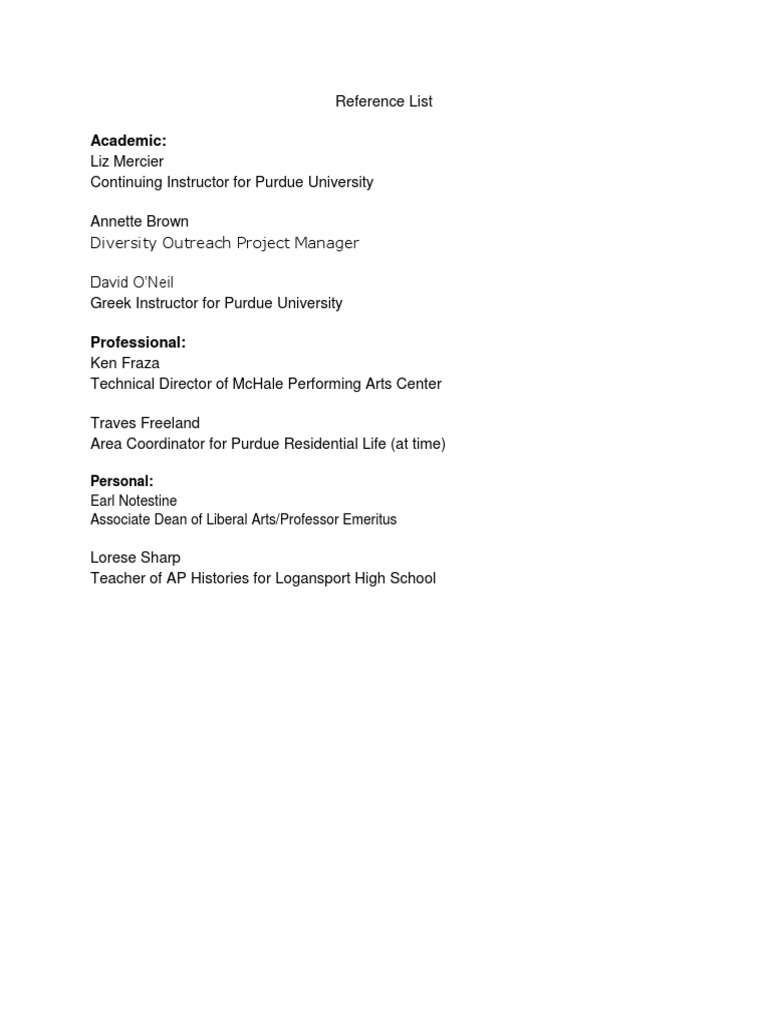 Purdue University Reference List | PDF | Art