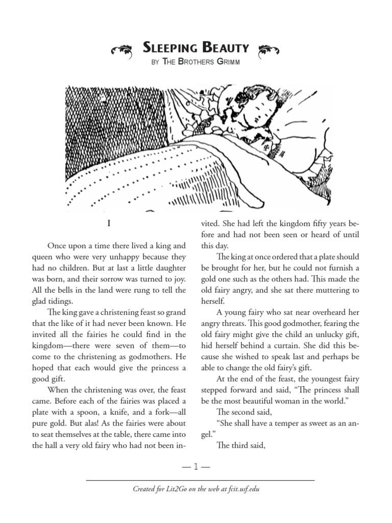 Fairy Tales and Other Traditional Stories 026 Sleeping Beauty | PDF ...