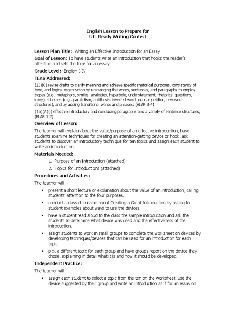 Ready Writing Sample Lessons | PDF | Essays | Rubric (Academic)