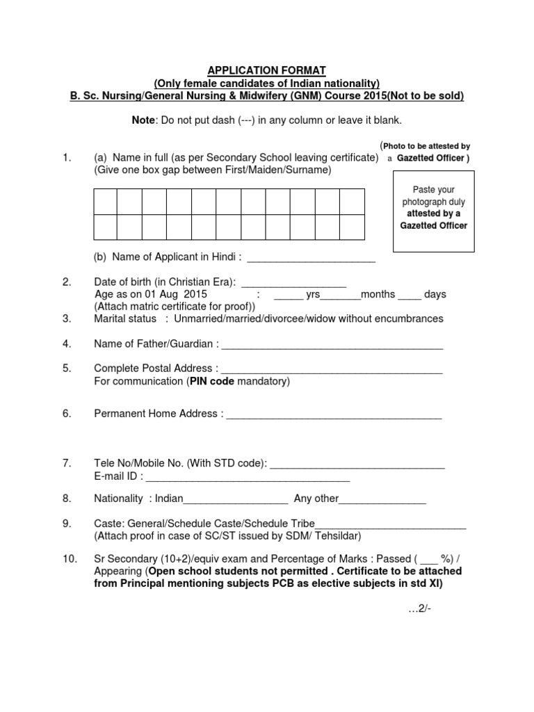Military Nursing Service Application 2015 | PDF | University And ...