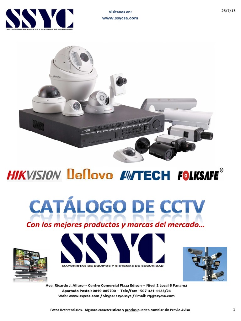 Catalogo de CCTV | PDF | Hdmi | Formatos de medios
