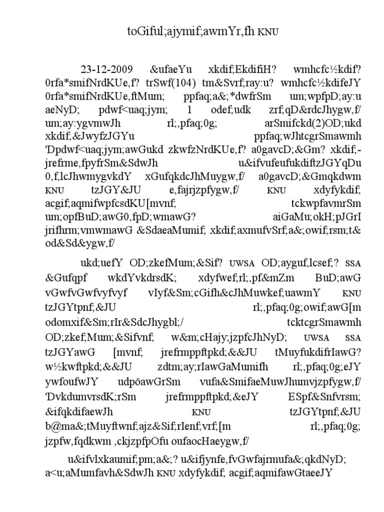 Togiful Ajymif Awmyr, FH: Knu Knu | PDF | Science & Mathematics | Technology & Engineering